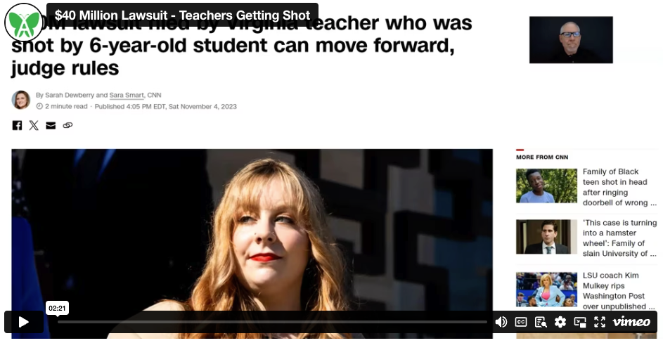 $40 Million Lawsuit – Teachers Getting Shot - Awareity